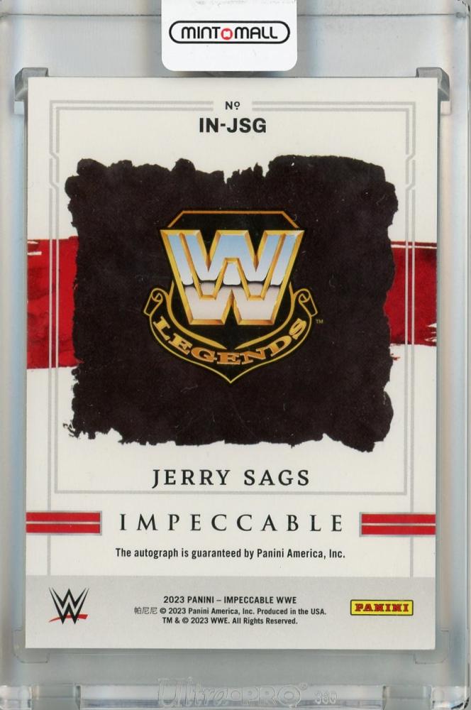 ミントモール / MINT 浦和店 / 2023 PANINI IMPECCABLE WWE Jerry Sags Indelible Ink ...