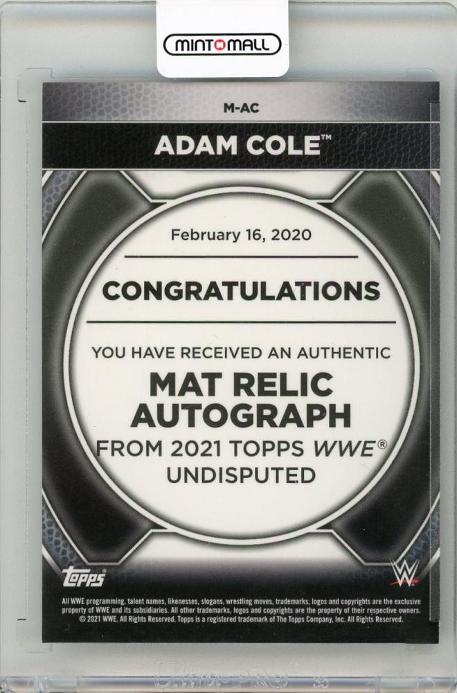 ミントモール / MINT 新宿店 / 2021 TOPPS WWE Undisputed Autographed Mat Relics ...