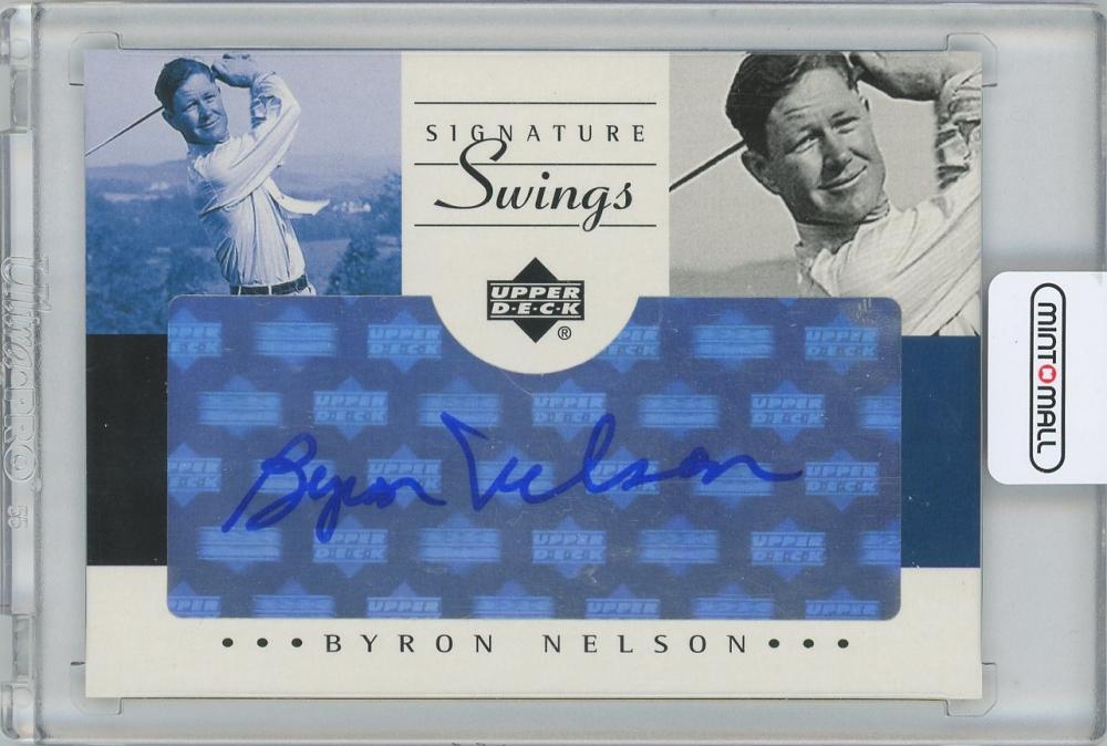 ミントモール / MINT 横浜店 / 2002 UD SP Game Used Signature Swings / BYRON NELSON