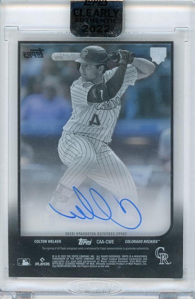 ミントモール / MINT 新宿店 / 2022 TOPPS Clearly Authentic Colton Walker ...