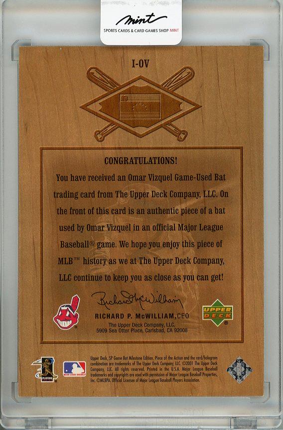 ミントモール / MINT 梅田店 / 2001 UPPER DECK SP Game Bat Omar Vizquel Game Used Bat