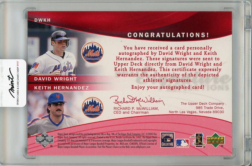 ミントモール / MINT 梅田店 / 【状態難あり】2005 UPPER CECK Reflections David Wright & Keith Hernandez Dual ...