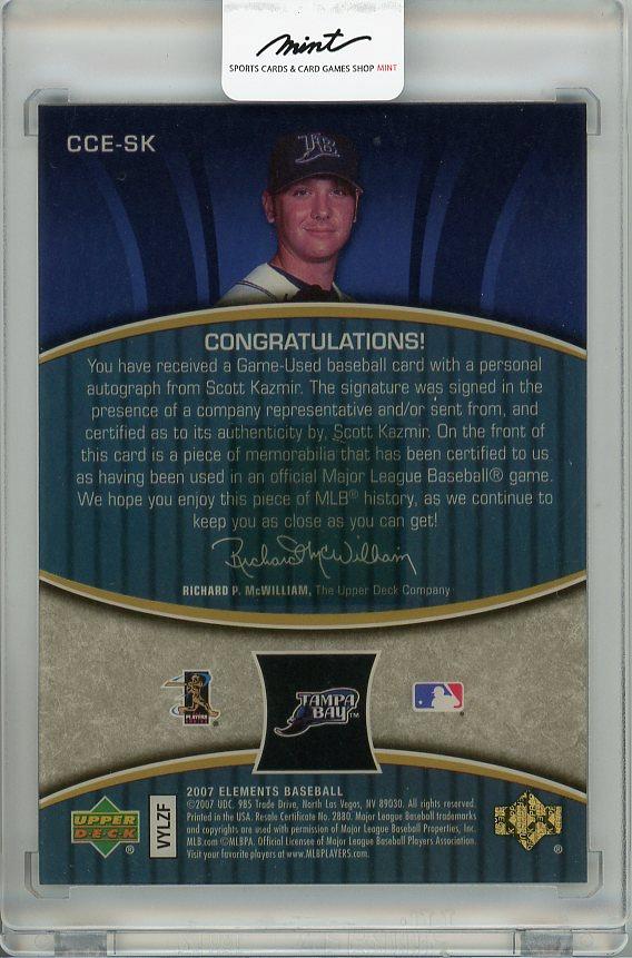 ミントモール / MINT 梅田店 / 【裏面焼けあり】2007 UPPER DECK Elements Scott Kazmir ...