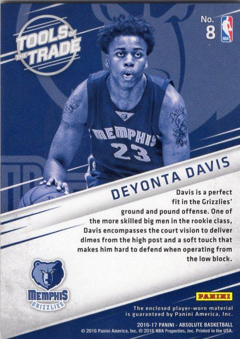 ミントモール / MINT 梅田店 / 2016-17 PANINI Absolute Deyonta Davis Rookie Jumbo ...