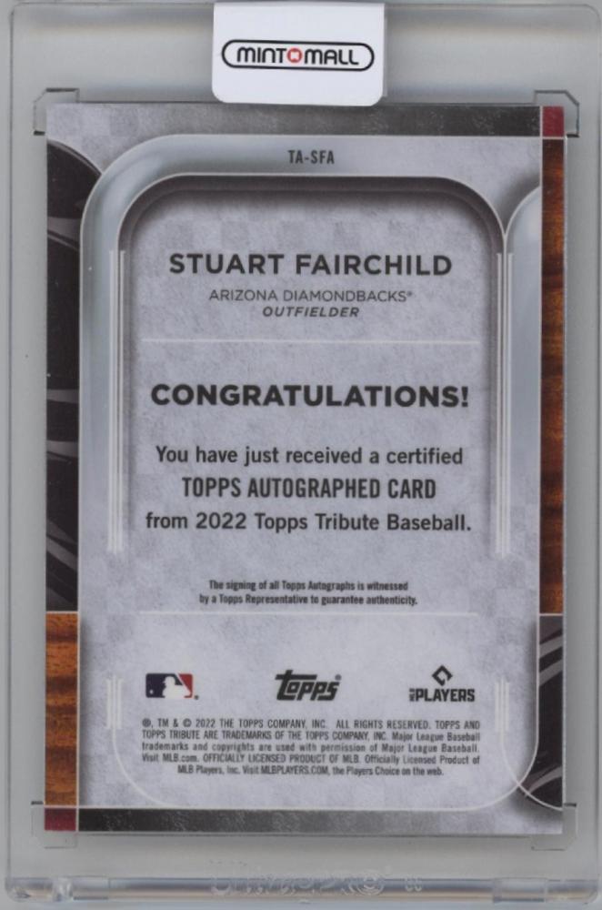 ミントモール / MINT 立川店 / 2022 TOPPS TRIBUTE Stuart Fairchild Autograph Card ...