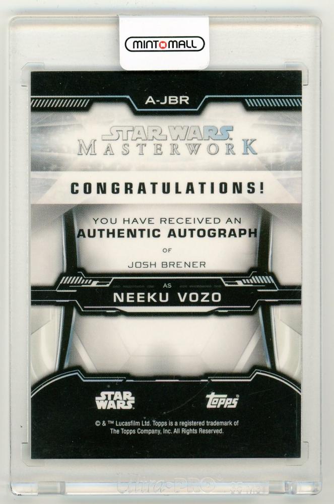 ミントモール / MINT LAB TOKYO店 / 2019 TOPPS Star Wars Masterwork Autograph ...