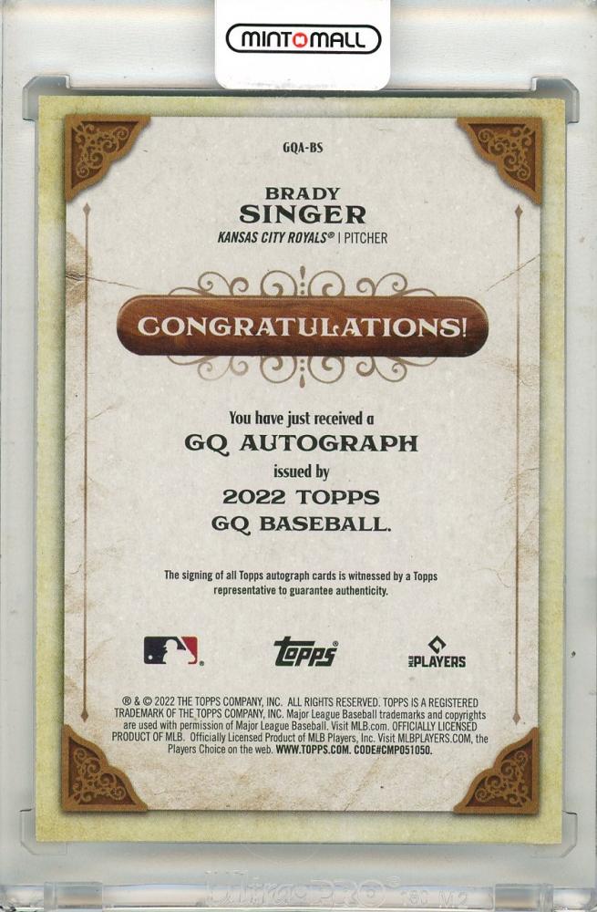 ミントモール / MINT 三宮店 / 2022 Topps Gypsy Queen Brady Singer Autographs