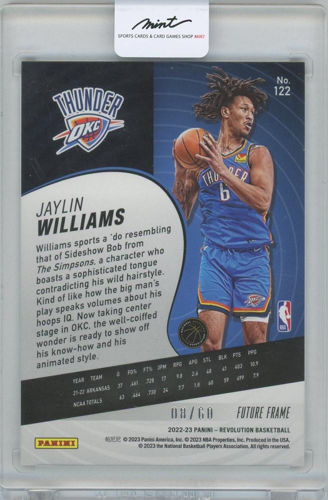 ミントモール / MINT 横浜店 / 2022-23 PANINI Revolution Future Frame #122 / JALEN ...