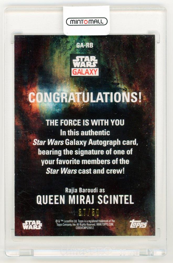 ミントモール / MINT LAB TOKYO店 / 2018 TOPPS Star Wars Galaxy Autograph Blue ...