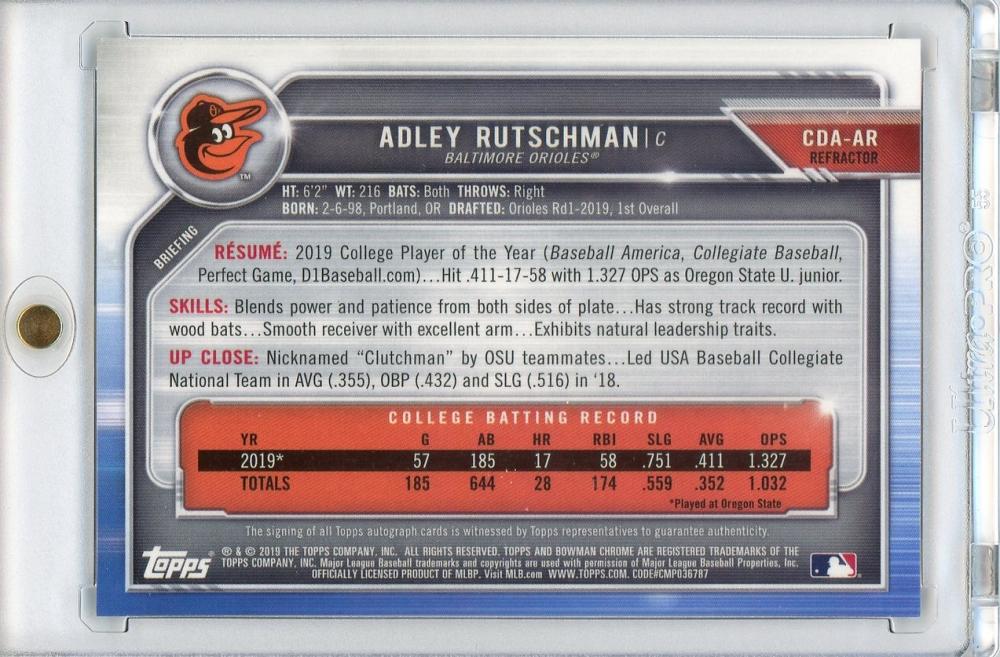 ミントモール / MINT 大丸心斎橋店 / 2019 Bowman Chrome Draft Autographs Refractors # ...