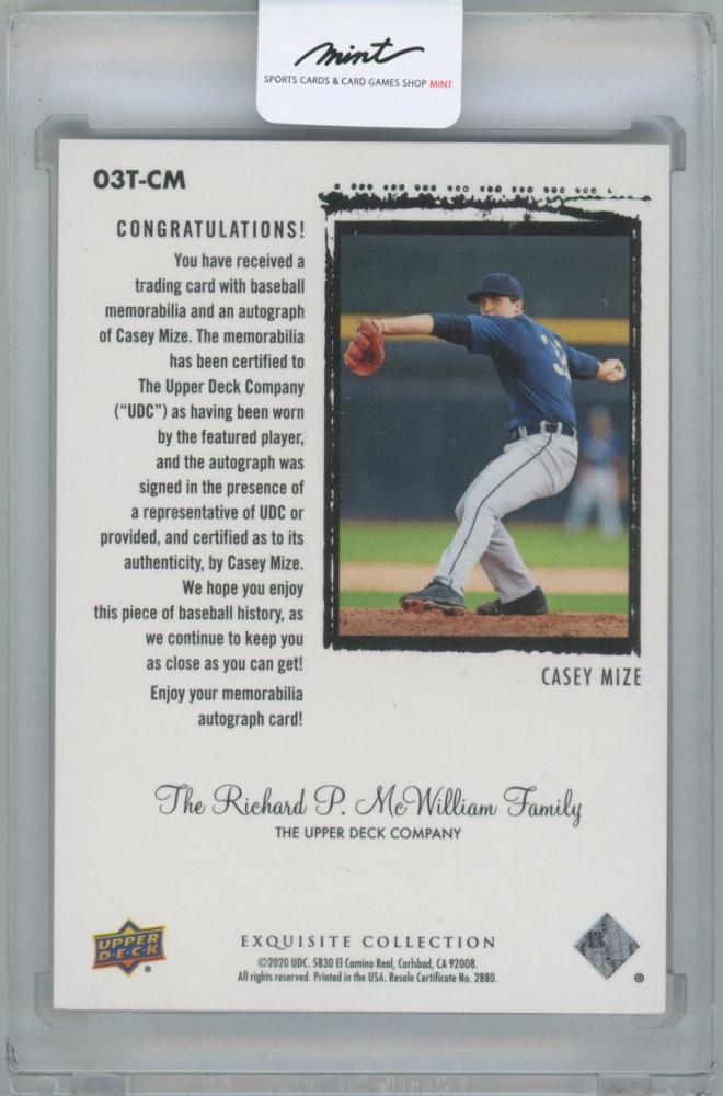 ミントモール / MINT 横浜店 / 2020 UD Exquisite Collection '03-04 Rookie Tribute ...