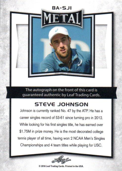 ミントモール / MINT 梅田店 / 2016 LEAF Metal Steve Johnson Autograph