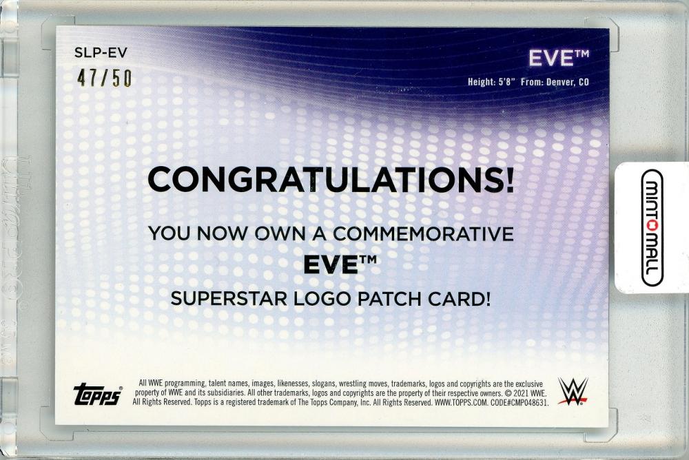 ミントモール / MINT 池袋店 / 2021 Topps WWE Women's Division Eve Superstar Logo ...