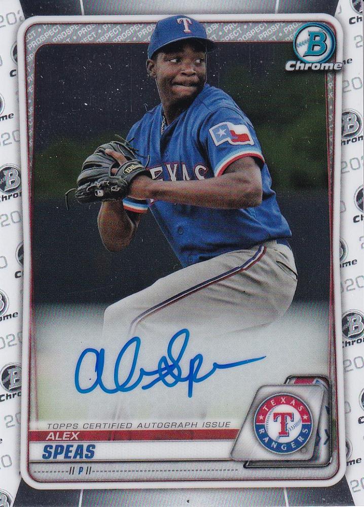 ミントモール / MINT 浦和店 / 2020 Topps Bowman Texas Rangers Alex Speas Chrome ...