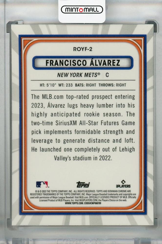 ミントモール / MINT 浦和店 / 2023 Topps Bowman New York Mets Francisco Alvarez ...