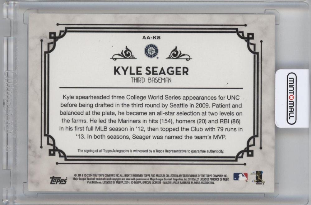 ミントモール / MINT 立川店 / 2014 TOPPS MUSEUM COLLECTION Kyle Seager Autograph ...