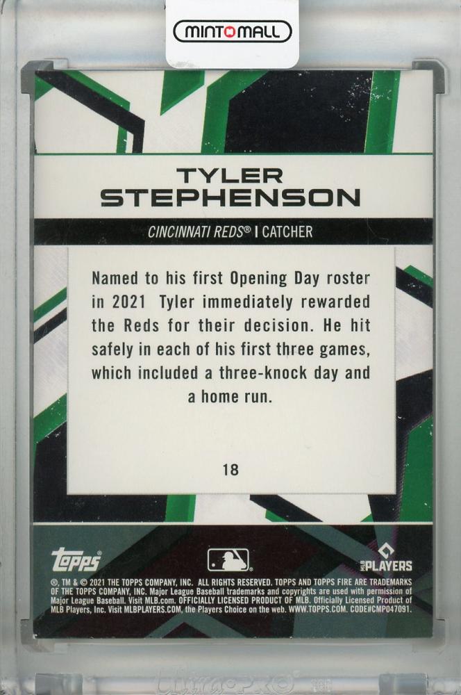 ミントモール / MINT 浦和店 / 2021 Topps Fire Cincinnati Reds Tyler Stephenson ...