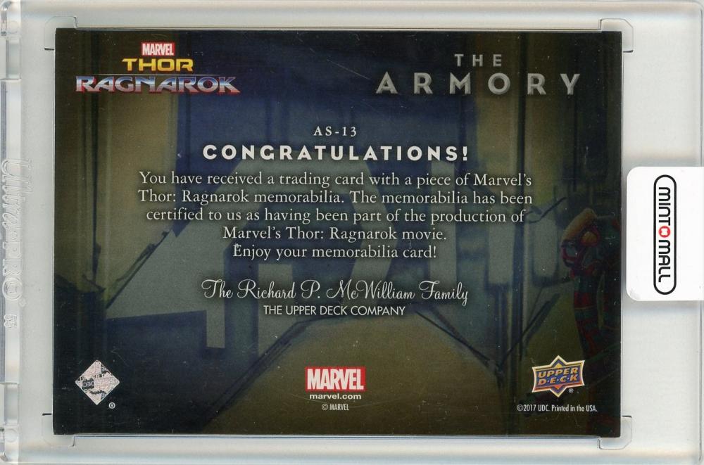 ミントモール / MINT 新宿店 / 2018 UPPER DECK Thor Ragnarok Armory Memorabilia # ...