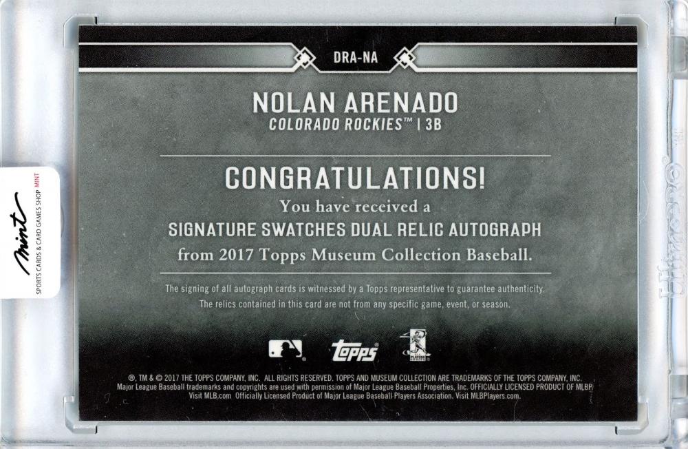 ミントモール / MINT 札幌店 / 2017 TOPPS Museum Collection Nolan Arenado ...