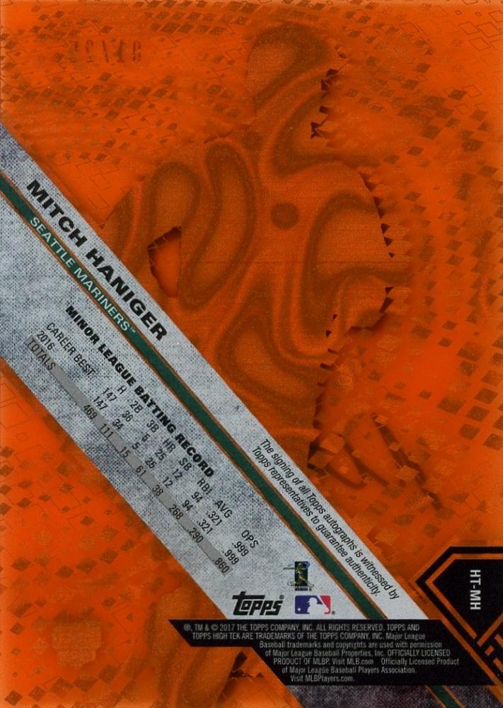 ミントモール / MINT 千葉店 / 2017 Topps High Tek Mitch Haniger Autographs Orange ...