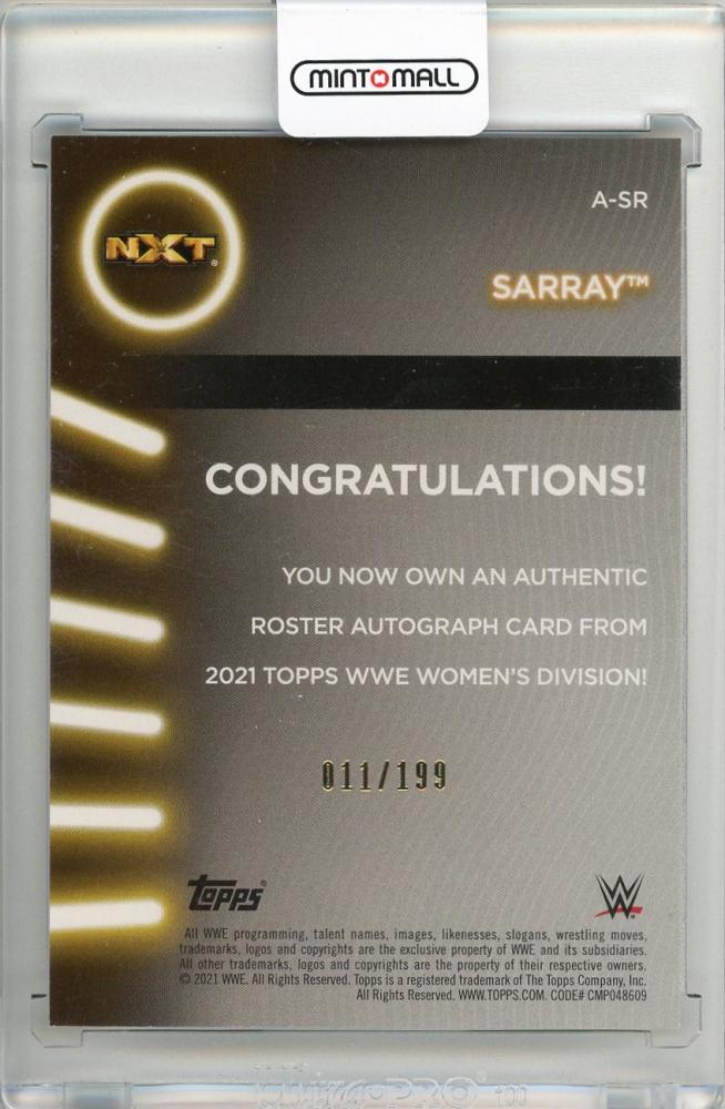 ミントモール / MINT 新宿店 / 2021 TOPPS WWE Women's Division Autographs #ASR ...
