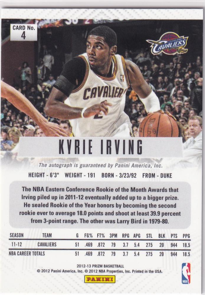 ミントモール / MINT LAB TOKYO店 / 2012-13 Prizm Kyrie Irving Autograph