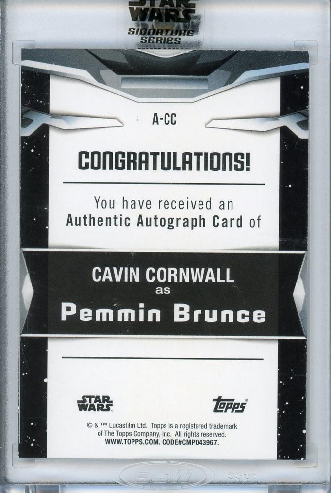 ミントモール / MINT 浦和店 / 2021 Topps Star Wars Signature Series Cavin ...