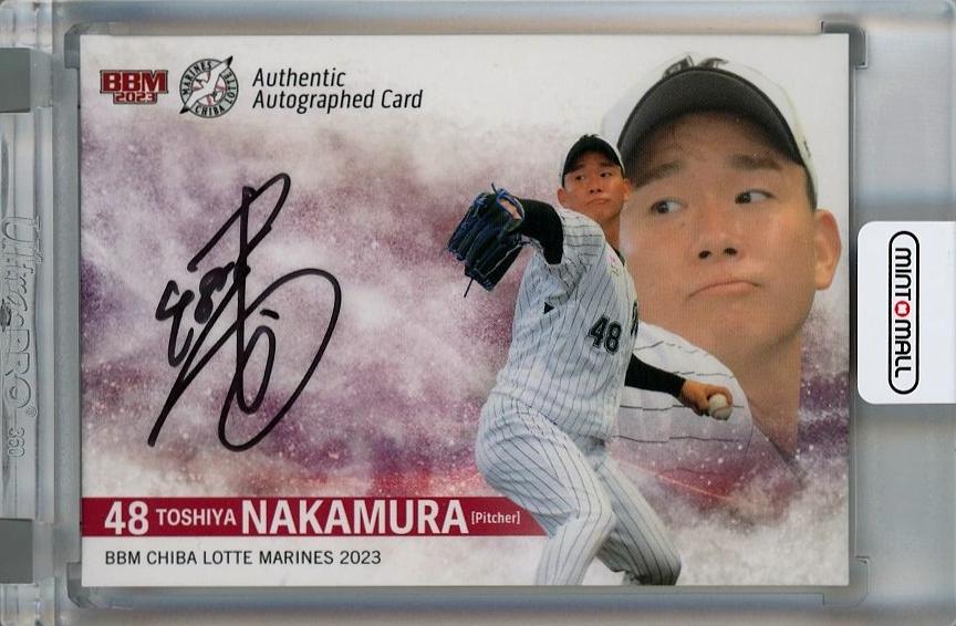 ミントモール / MINT 千葉店 / BBM 千葉ロッテマリーンズ 2023 中村稔弥 直筆サインカード 20/59