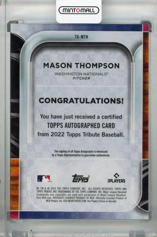 ミントモール / MINT 浦和店 / 2022 Topps Tribute Washington Nationals Mason ...