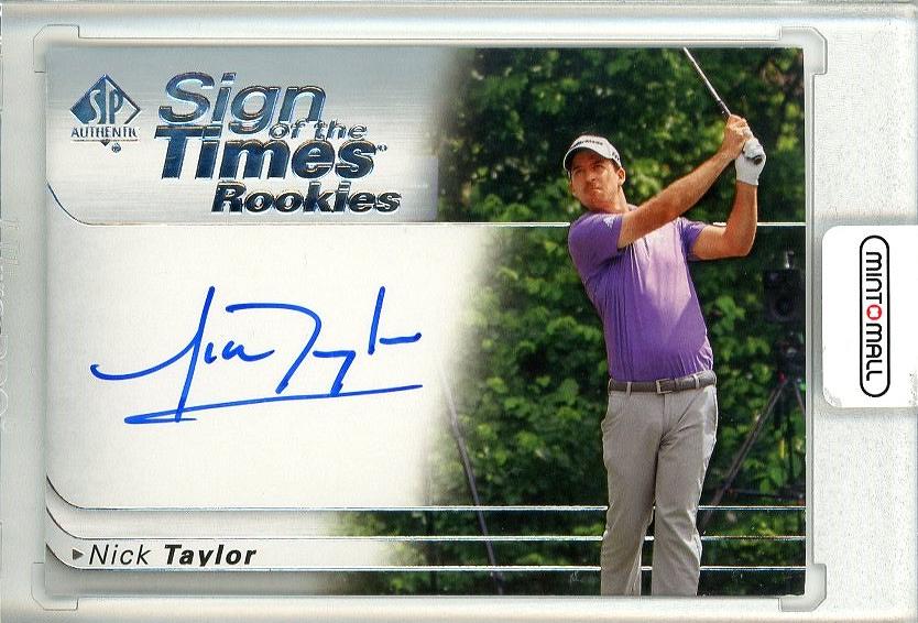 ミントモール / MINT 池袋店 / 2021 Upper Deck SP Authentic GOLF Nick Taylor Sign ...