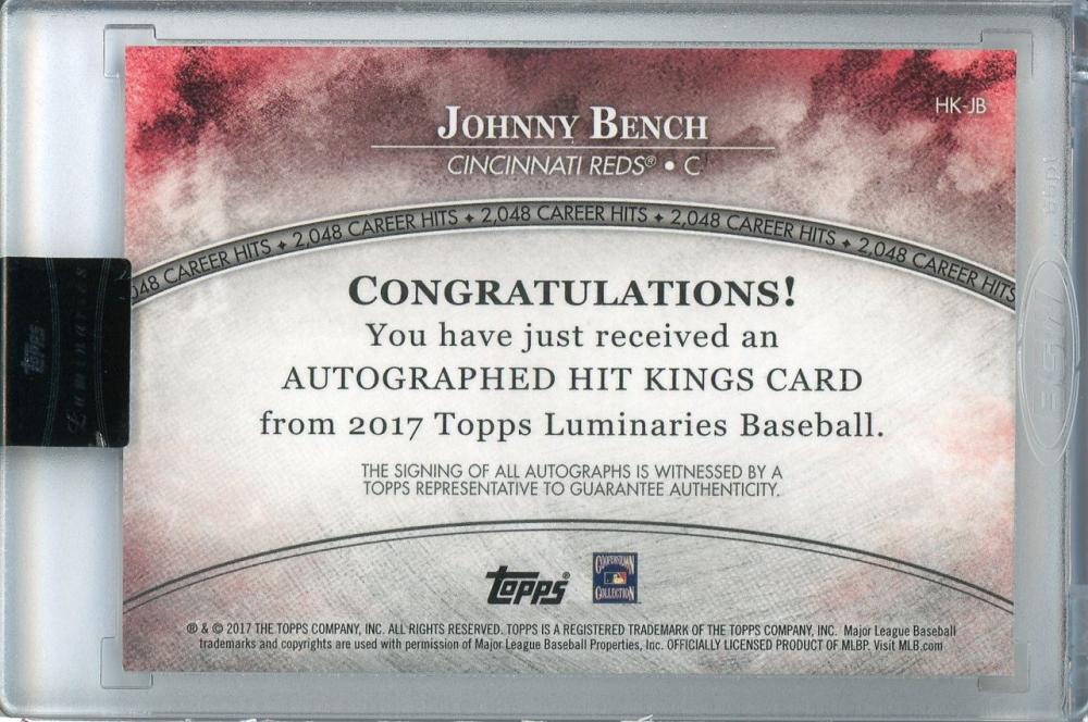 ミントモール / MINT 浦和店 / 2017 Topps Luminaries Cincinnati Reds Johnny Bench ...
