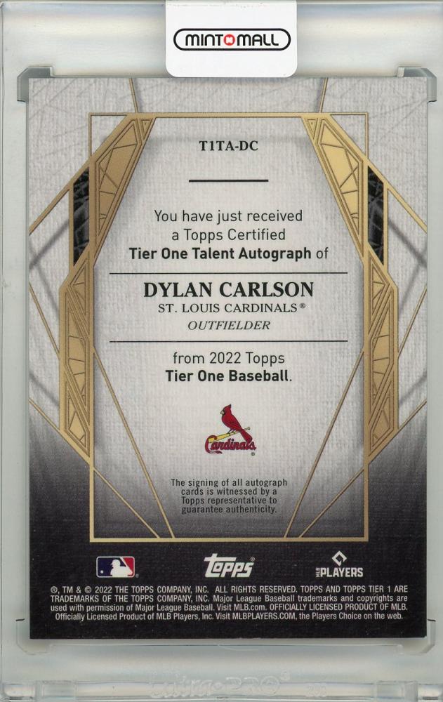 ミントモール / MINT 渋谷店 / 2022 TOPPS TIER ONE St. Louis Cardinals DYLAN ...