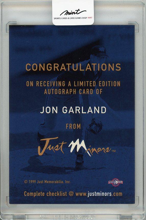 ミントモール / MINT 梅田店 / 1999 JUST Just Minors Jon Garland Autograph