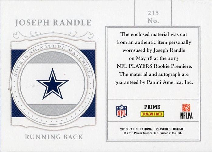 ミントモール / MINT 梅田店 / 【裏面キズあり】2013 PANINI National Treasures Joseph ...