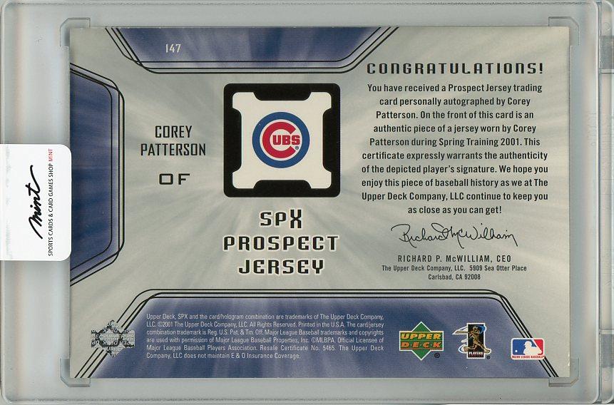 ミントモール / MINT 梅田店 / 2001 UPPER DECK SPx Corey Patterson Autograph ...