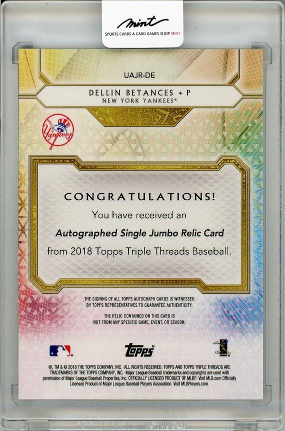 ミントモール / MINT 梅田店 / 2018 TOPPS Triple Threads Dellin Betances Autograph ...