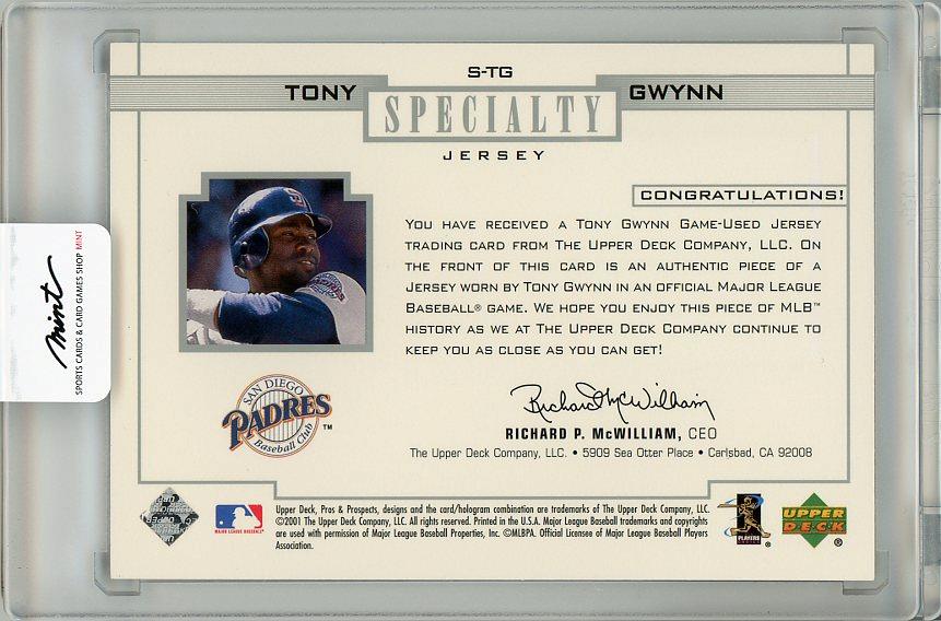 ミントモール / MINT 梅田店 / 2001 UPPER DECK Pros & Prospects Tony Gwynn Game Used Jersey