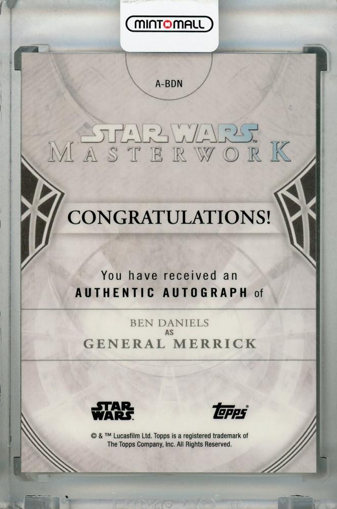 ミントモール / MINT 浦和店 / 2018 Topps Star Wars Masterwork Ben Daniels as ...