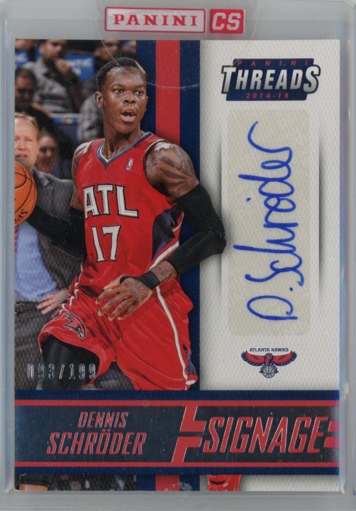 ミントモール / MINT 池袋店 / 2014-15 Panini Threads Dennis Schroder Signage ...