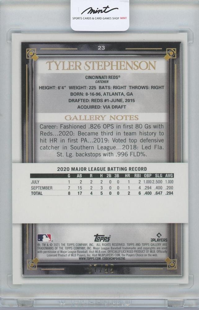 ミントモール / MINT 横浜店 / 2021 Topps Gallery Green Pattern Tyler Stephenson ...