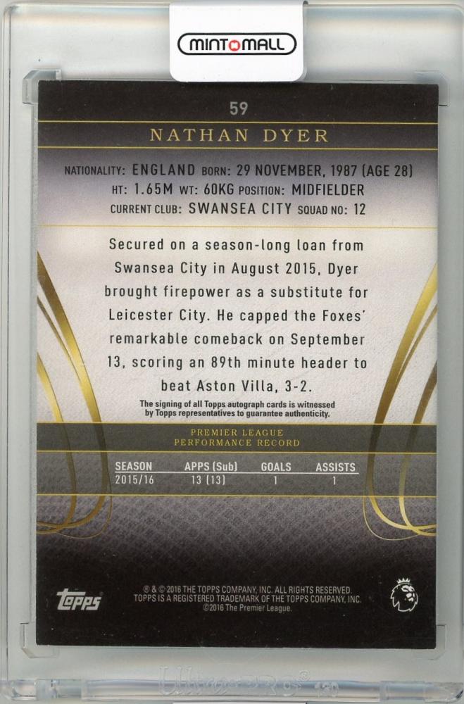 ミントモール / MINT 新宿店 / 2016-17 Topps English Premier League Gold ...
