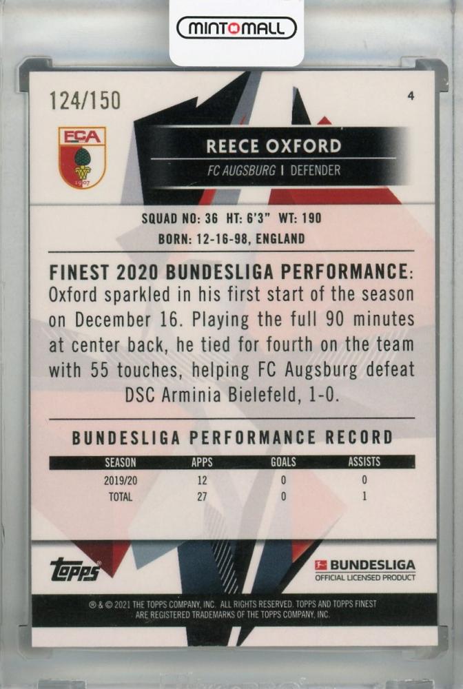 ミントモール / MINT 浦和店 / 2020-21 Topps Finest Bundesliga FC AUGSBURG Reece ...