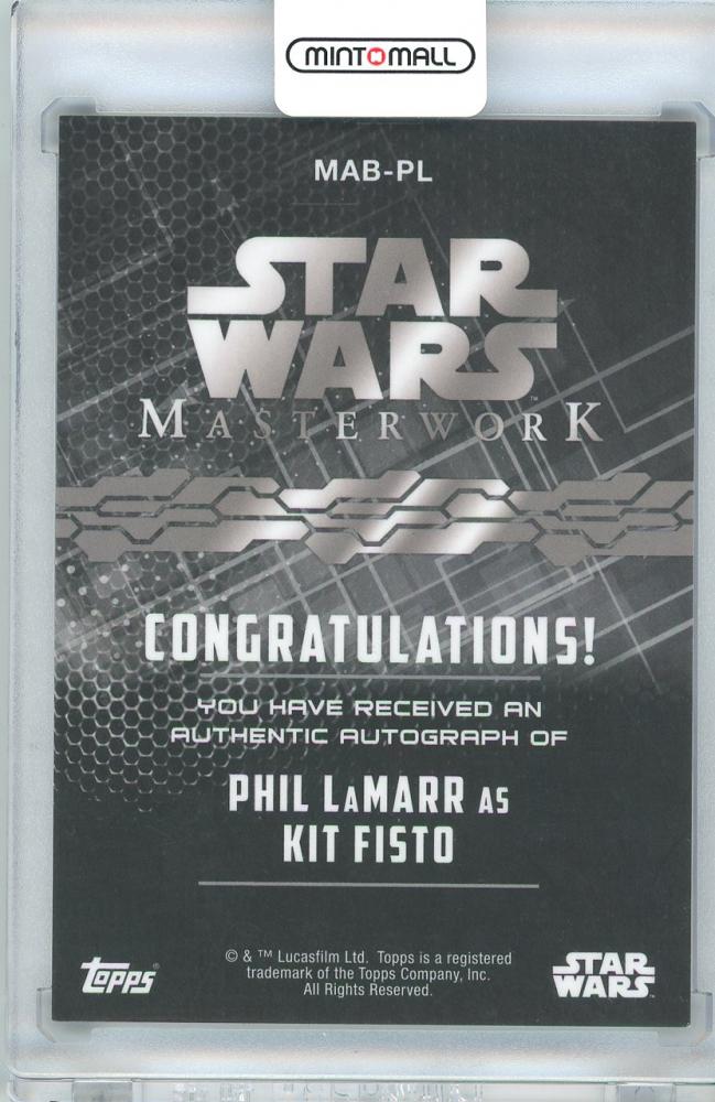 ミントモール / MINT 三宮店 / 2017 Topps Star Wars Masterwork Kit Fisto Autographs