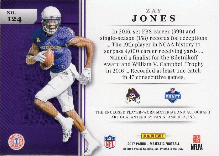 ミントモール / MINT 梅田店 / 2017 PANINI Majestic Zay Jones Rookie Autograph ...