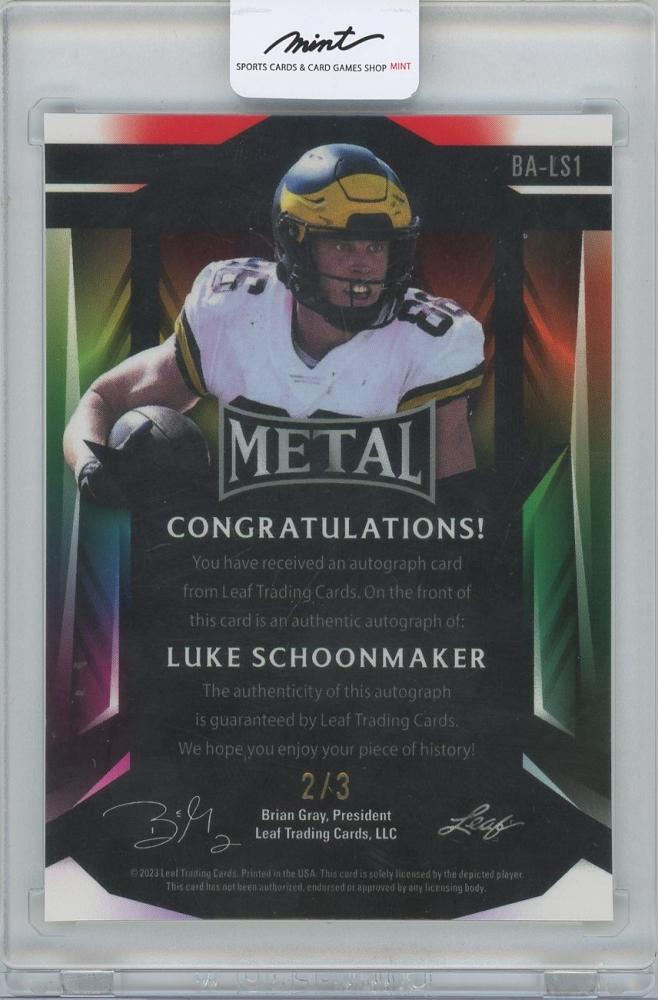 ミントモール / MINT 横浜店 / 2023 LEAF Metal Football Autographs White Mojo ...