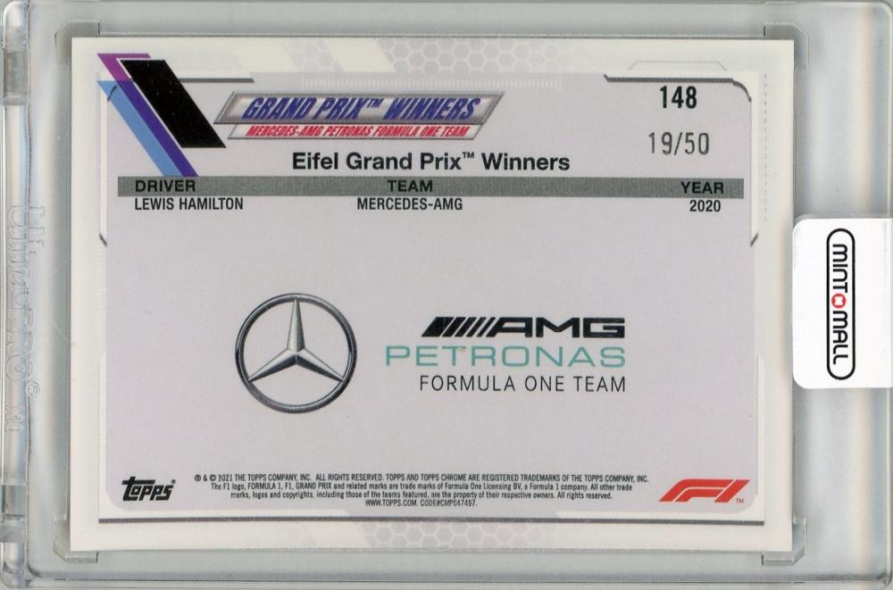 ミントモール / MINT 新宿店 / 2021 TOPPS Chrome Formula 1 Gold Refractors #148 ...