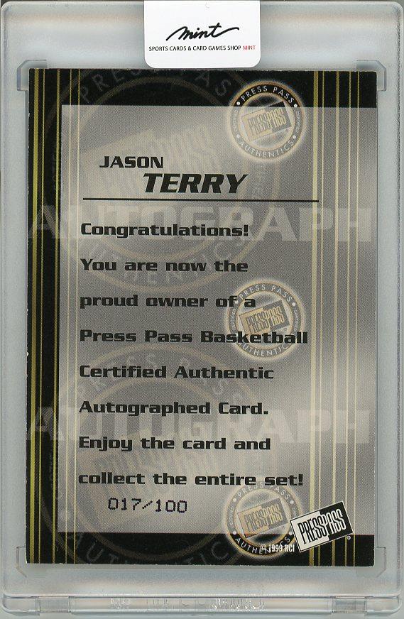 ミントモール / MINT 梅田店 / 1999 PRESS PASS Authentics Jason Terry Autograph ...