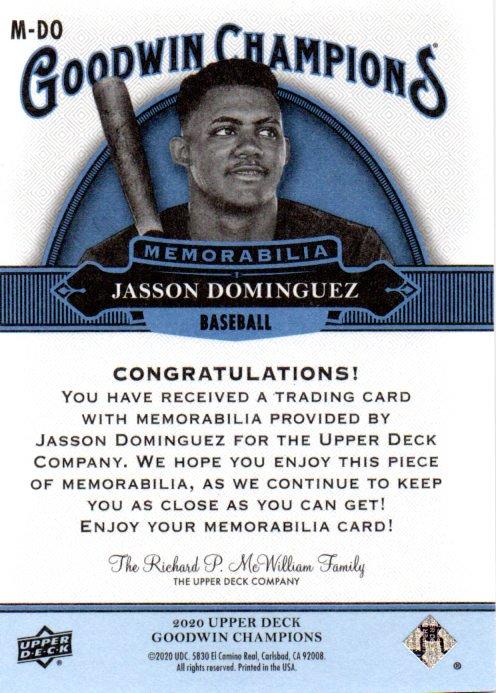 ミントモール / MINT 梅田店 / 2020 UPPER DECK Goodwin Champions Jasson Dominguez ...