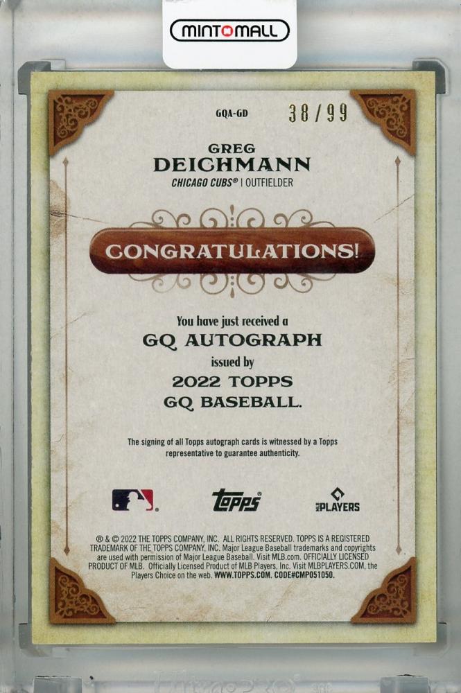 ミントモール / MINT 浦和店 / 2022 Topps Gypsy Queen Chicago Cubs Greg Deichmann ...