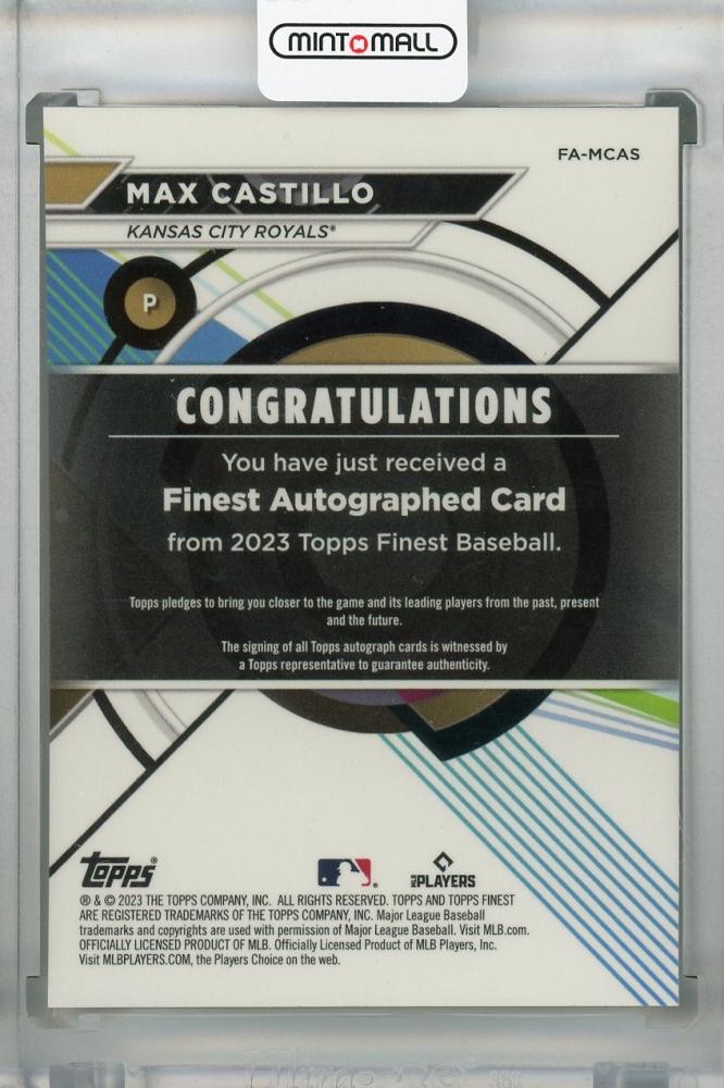 ミントモール / MINT 浦和店 / 2023 Topps Finest Kansas City Royals Max Castillo ...